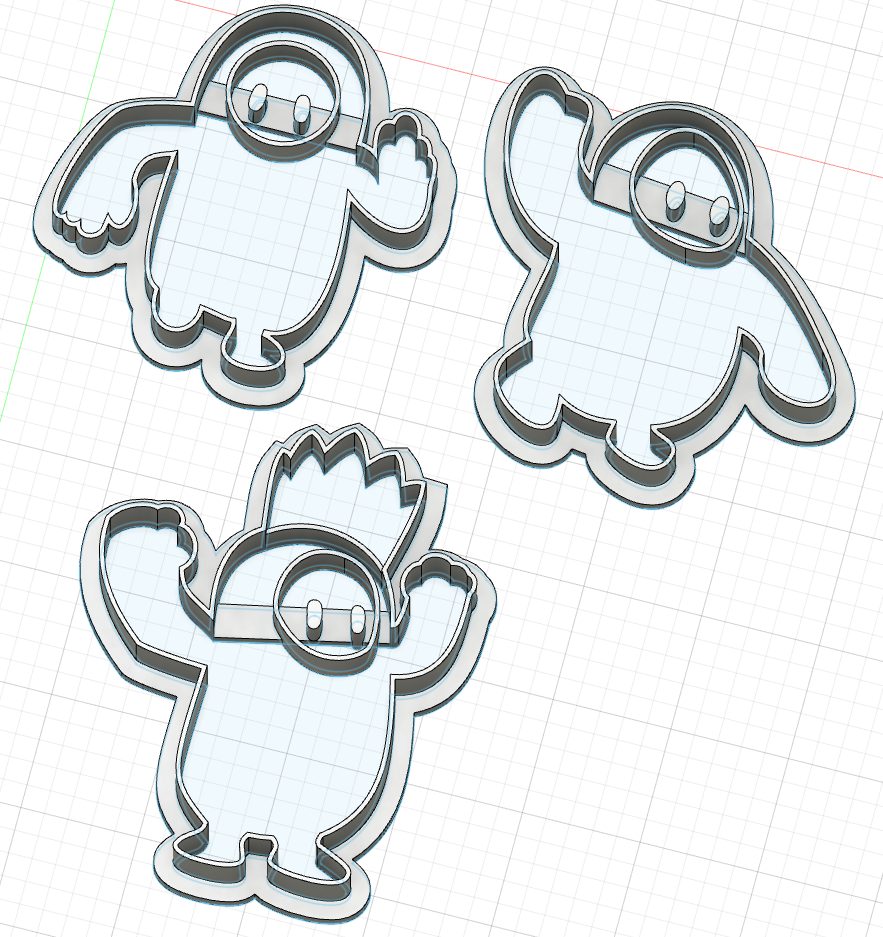 Fall Guys Cookie Cutters by Schreibmaschine | Download free STL model ...