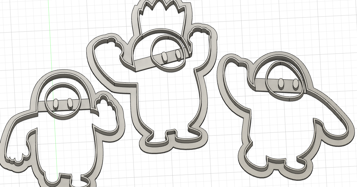 Fall Guys Cookie Cutters by Schreibmaschine | Download free STL model ...