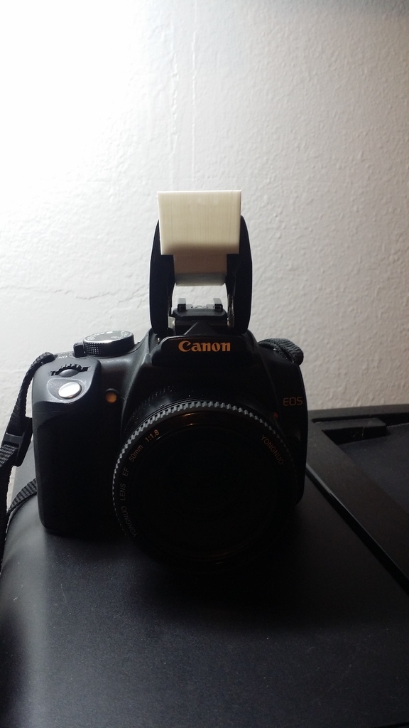 Pop up flash diffuser for DSLR camera by kd5jbk | Download free STL ...