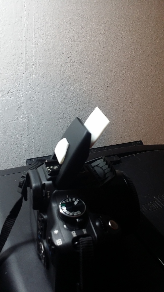 Pop up flash diffuser for DSLR camera by kd5jbk | Download free STL ...