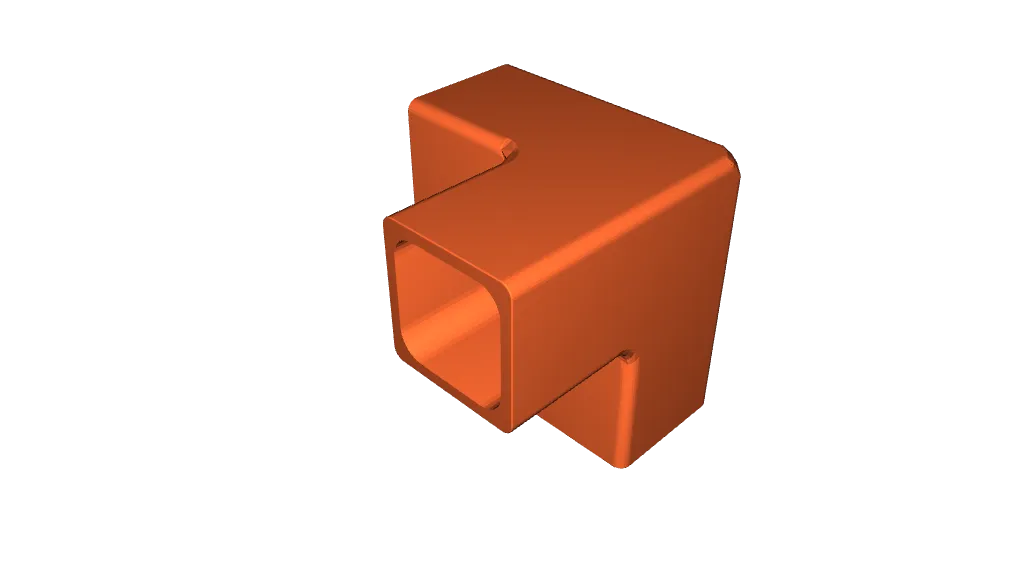 square tube - connect-1-20x20mm 90° by Jux91 | Download free STL model ...