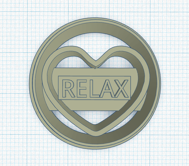 Love Heart "RELAX" Clay Cutter by Tomathy | Download free STL model ...