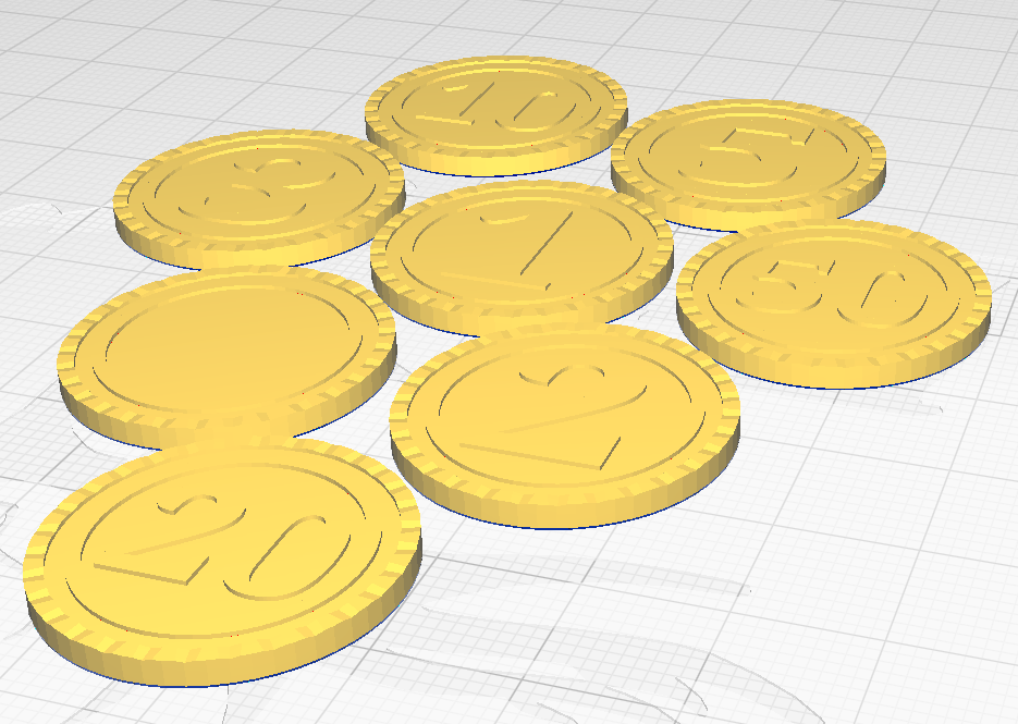 Coins for Board Games by Tomathy | Download free STL model | Printables.com