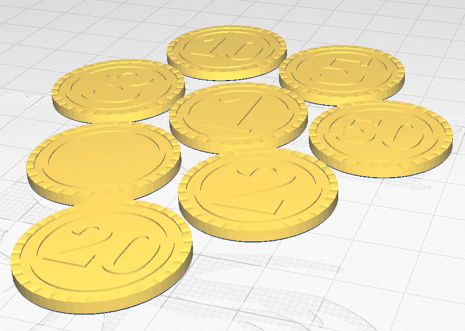 Coins for Board Games by Tomathy | Download free STL model | Printables.com