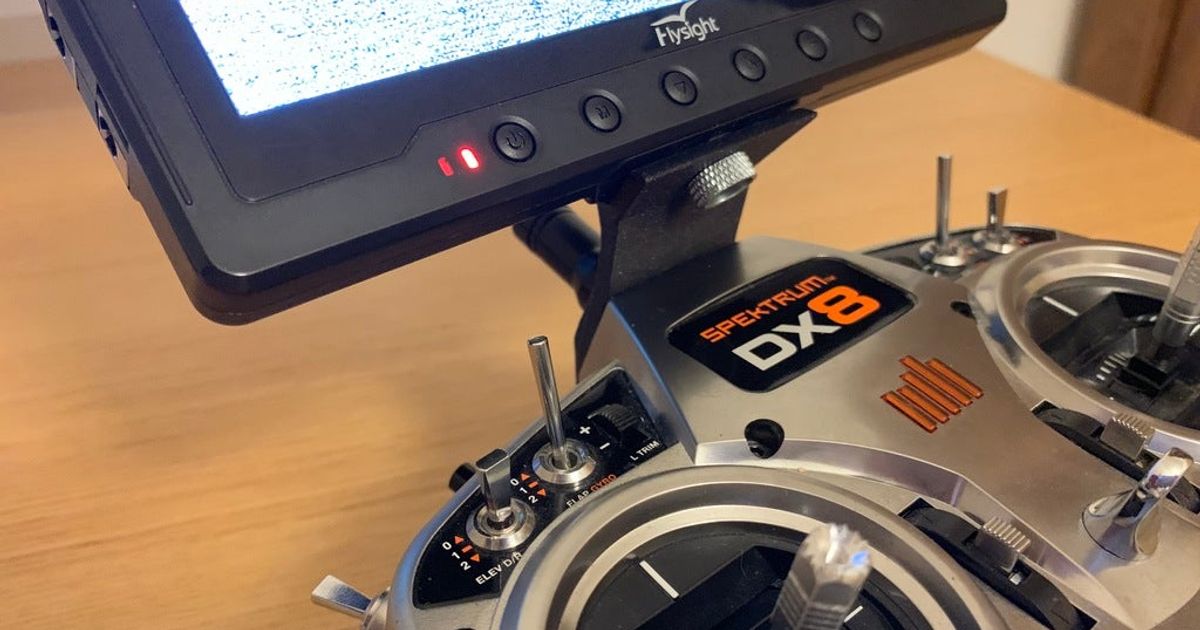 Spektrum DX8 Monitor Mount by Rasmussen | Download free STL model ...