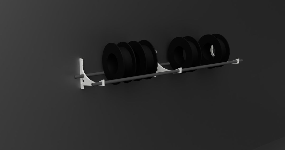 Wall Rack for 3D Filament by V1per_Zerofy | Download free STL model ...