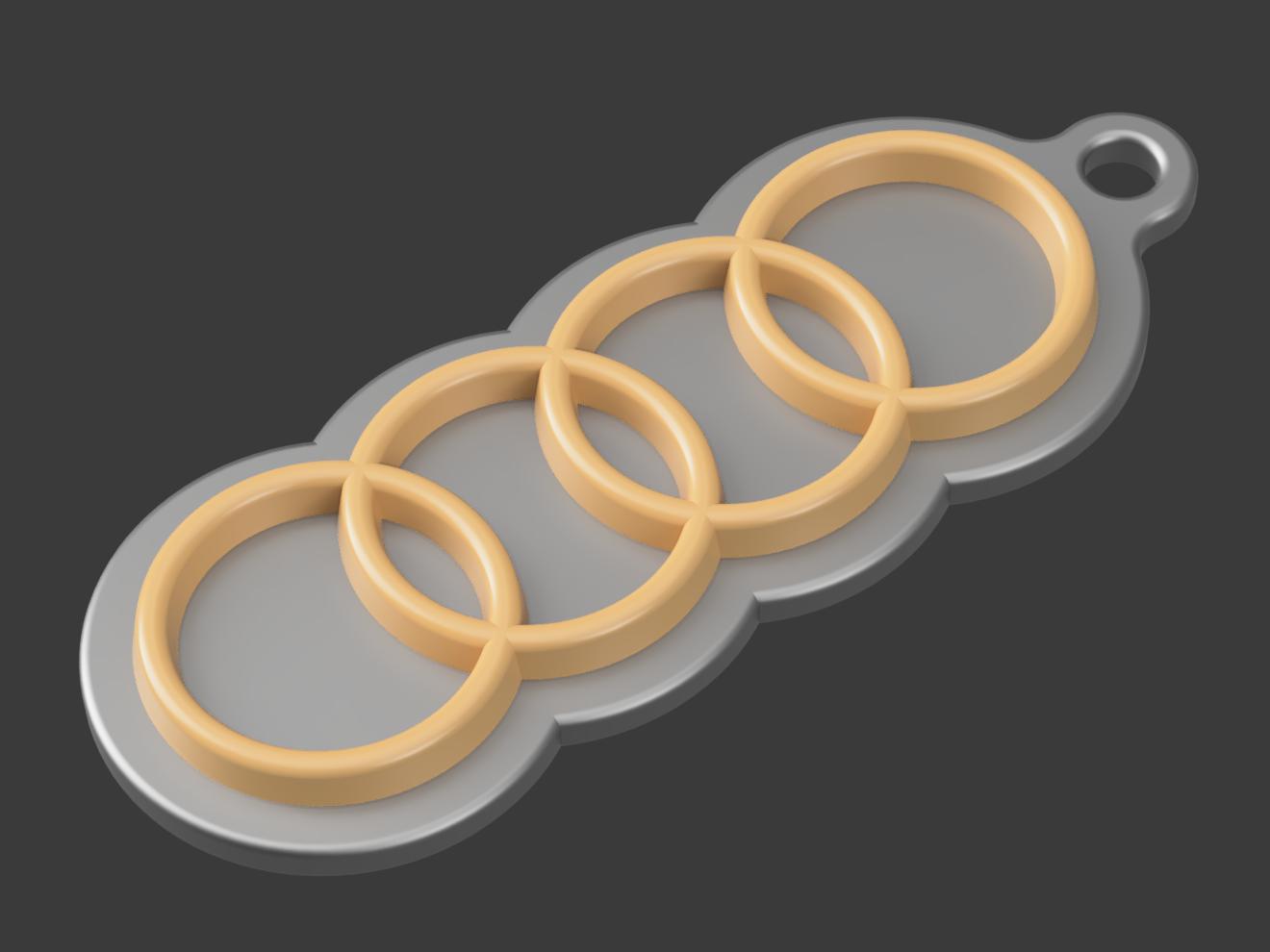 Audi Keychain by Evan | Download free STL model | Printables.com