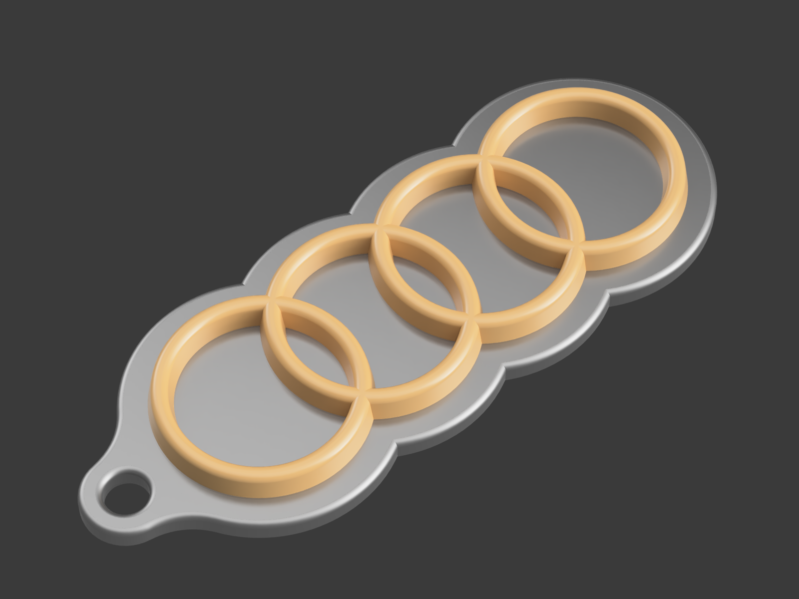 Audi Keychain by Kophi | Download free STL model | Printables.com