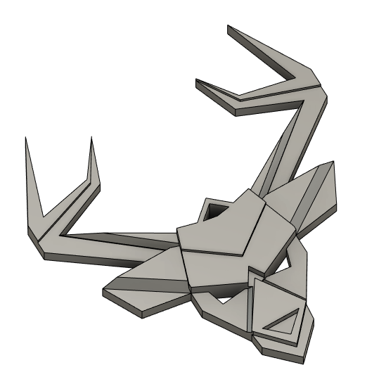 Polygón Deer pendant by Oksus | Download free STL model | Printables.com