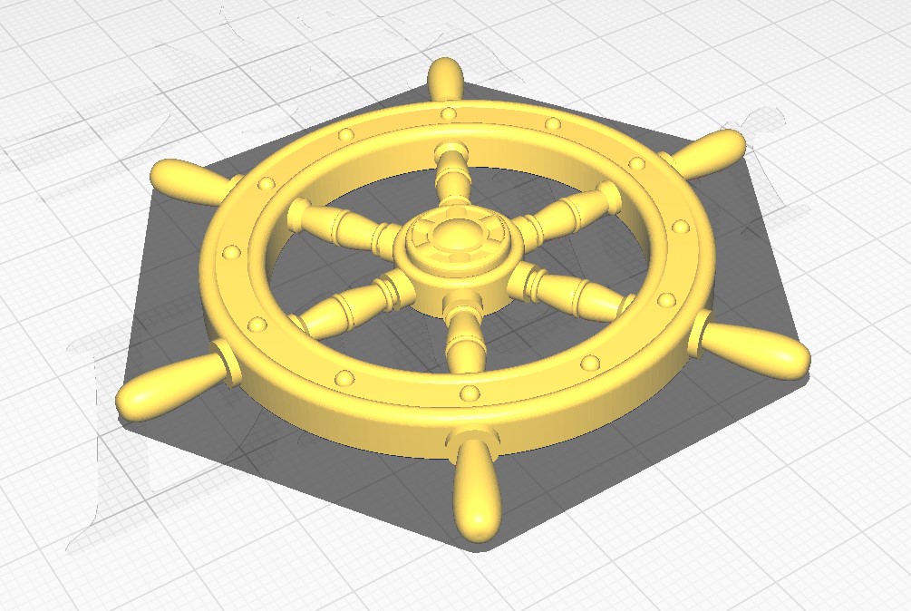 Less Giant Ship Steering Wheel Knob for Ender 3 by ArnyThorsau ...