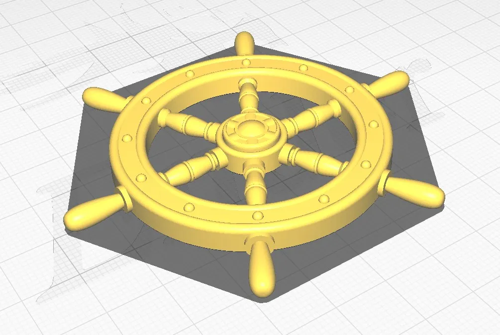 Less Giant Ship Steering Wheel Knob for Ender 3 by ArnyThorsau ...