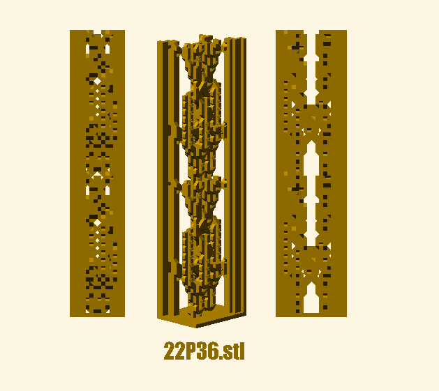 Conway's World #2: Oscillators by Fernando Jerez | Download free STL ...