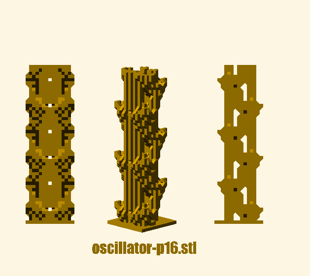 Conway's World #2: Oscillators by Fernando Jerez | Download free STL ...