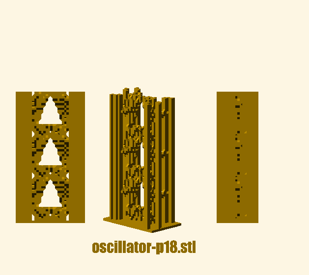 Conway's World #2: Oscillators by Fernando Jerez | Download free STL ...