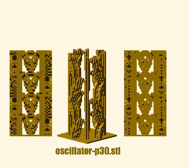 Conway's World #2: Oscillators by Fernando Jerez | Download free STL ...