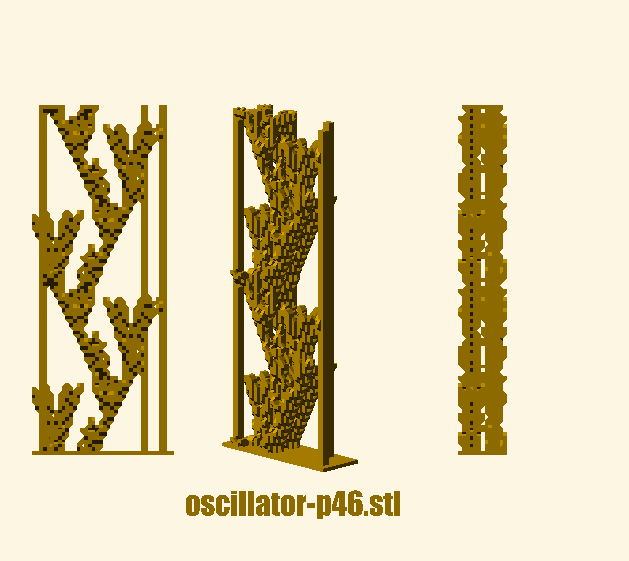 Conway's World #2: Oscillators by Fernando Jerez | Download free STL ...