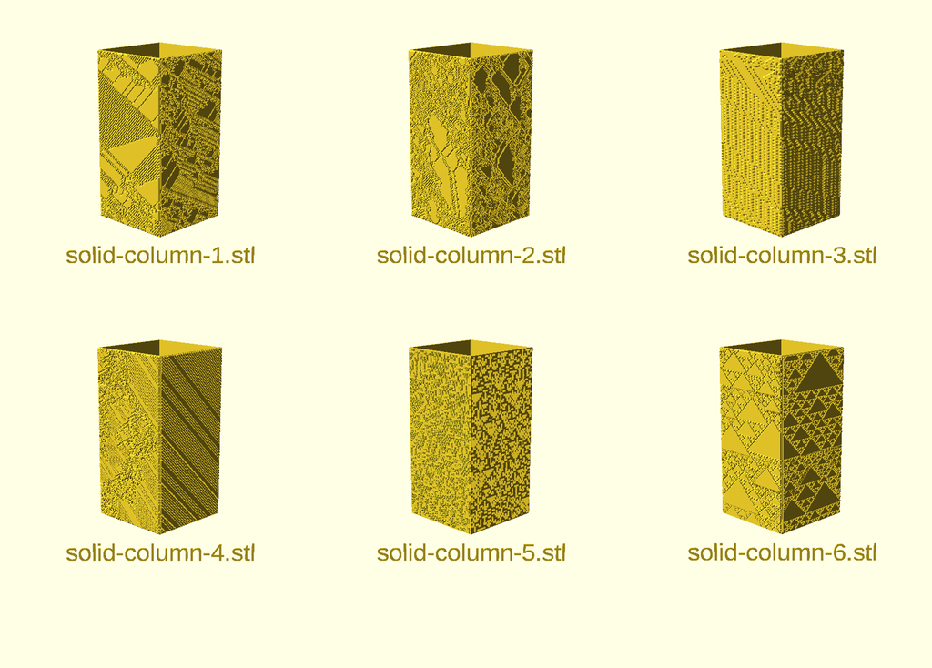 Wolfram's CA Cubes Collection by Fernando Jerez | Download free STL ...