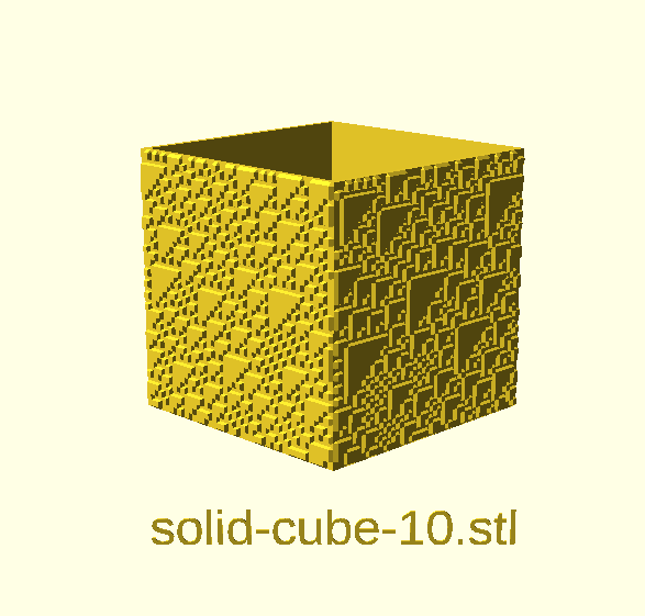 Wolfram's CA Cubes Collection by Fernando Jerez | Download free STL ...