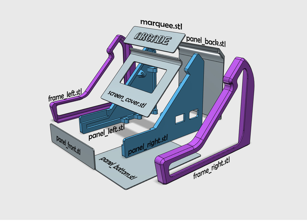 Arduino Arcade Bartop by Fernando Jerez | Download free STL model ...