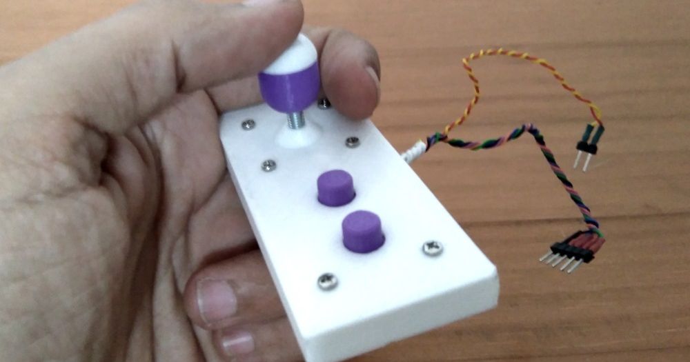 Mini arcade controller by Fernando Jerez | Download free STL model ...