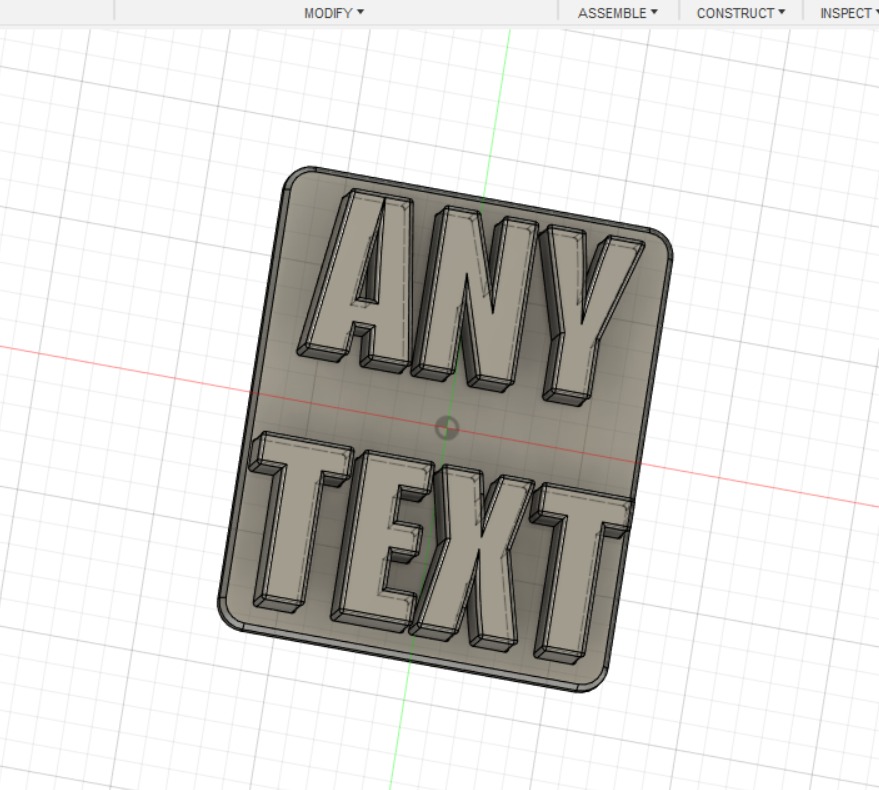 F360: 1 MinuteText Generator by 3D Printing Ideas | Download free STL ...