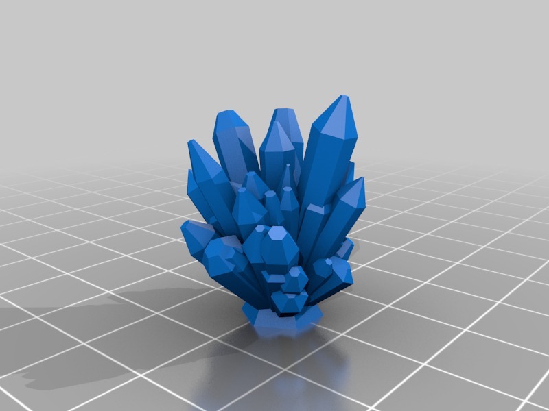 Random Crystal Generator by Fernando Jerez | Download free STL model ...