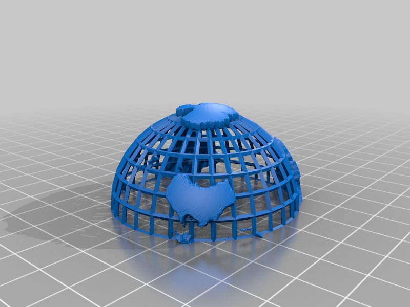 Wired Earth Globe por Fernando Jerez | Descargar modelo STL gratuito ...