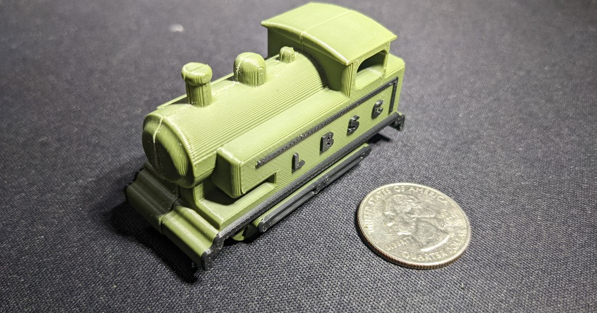 Mini Toy Steam Train, No Supports, Print in place, LBSCR E2 Class ...