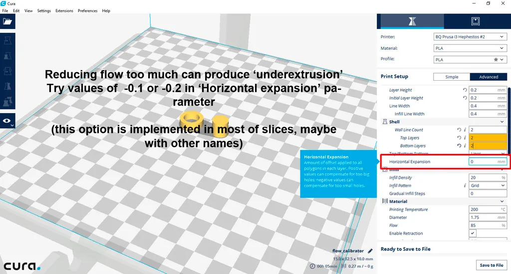Expansion / Flow Calibrator by Fernando Jerez | Download free STL model ...
