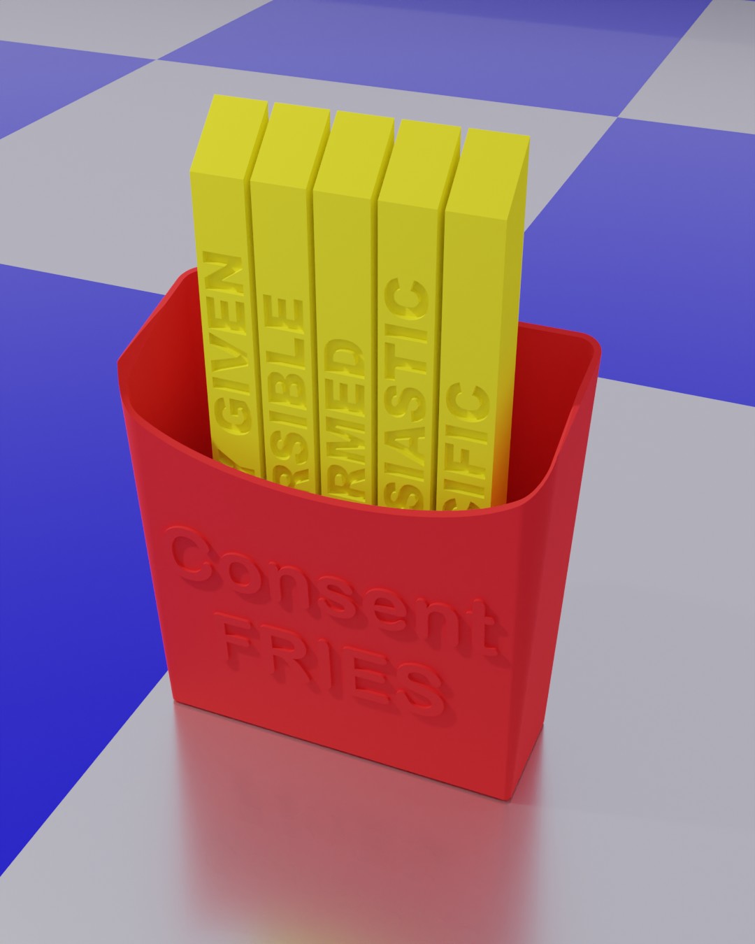 Consent FRIES par David Leppik | Téléchargez gratuitement un modèle STL ...