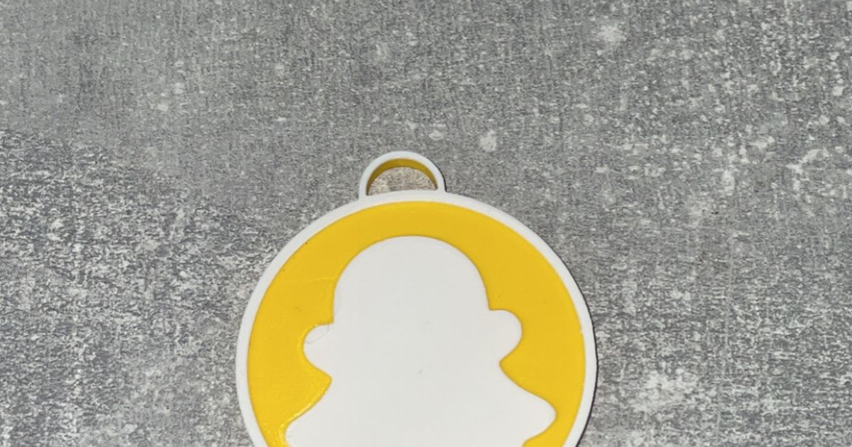 Snapchat keychain by Dinis | Download free STL model | Printables.com