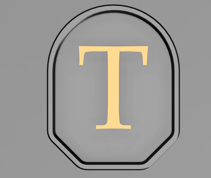 Tag with letter T by C.Wyatt | Wyatt Industries | Download free STL ...