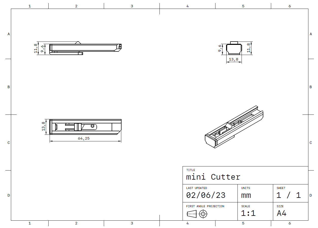 Mini Cutter by SPFiS | Download free STL model | Printables.com