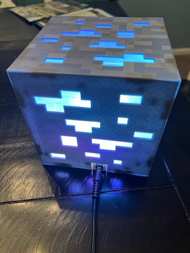 "8-Bit" Minecraft Ore Lamp Dig-Uno Base by DStrohm | Download free STL ...