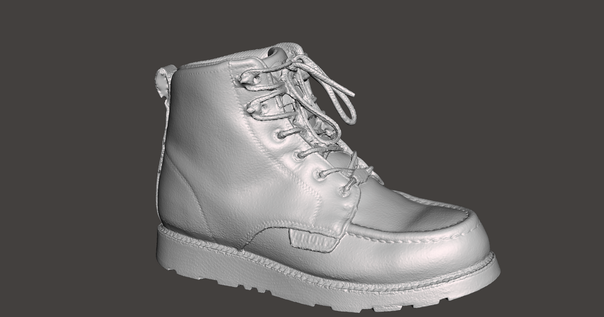 3D Scan of Brunt Leather Boot by 3DDIY | Download free STL model ...