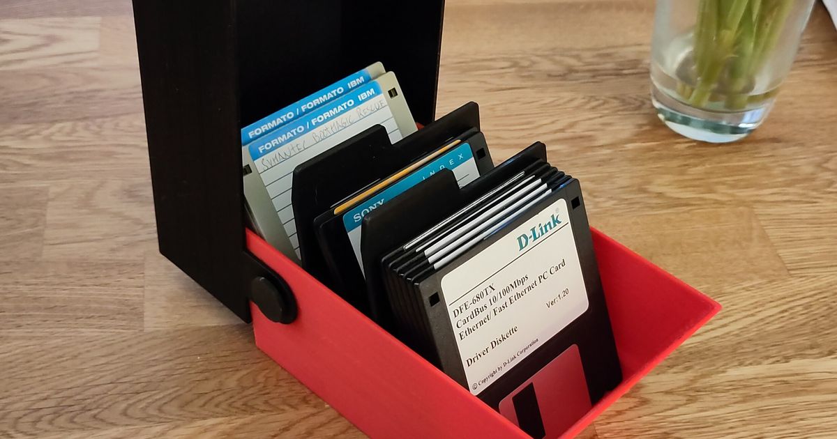 Floppy Disk Storage Case by ysengard | Download free STL model ...