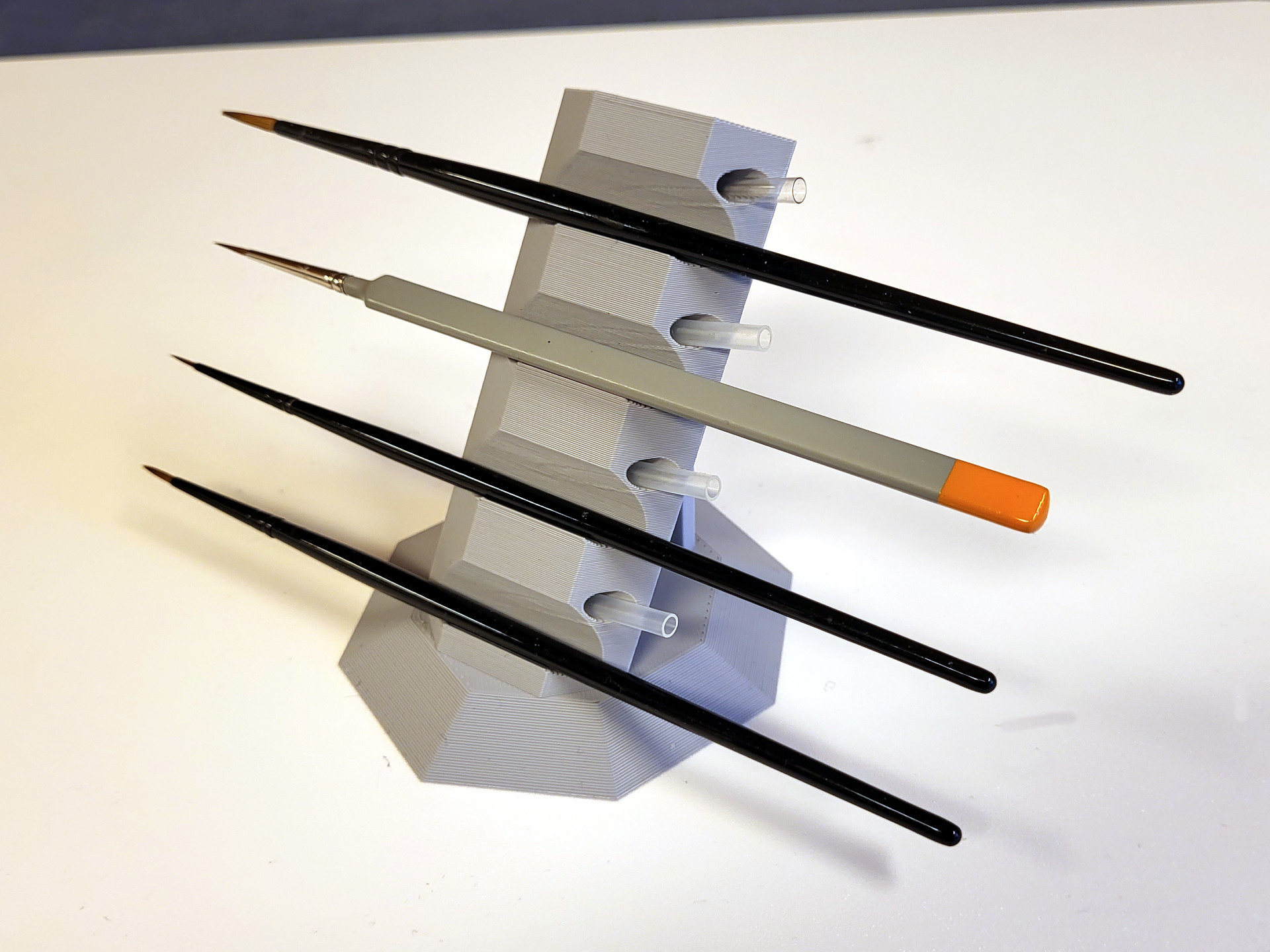 Brush holder with protective sleeve support by Klaus | Download free ...
