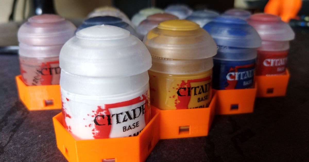 Citadel Colour paint rack by Make by L. | Download free STL model ...