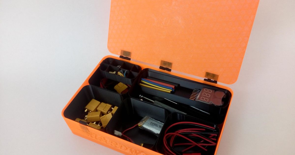 Easy printable adjustable parts box by 3Drcnc | Download free STL model ...