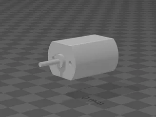 DC 130 motor model with screw holes by Orange12 | Download free STL ...