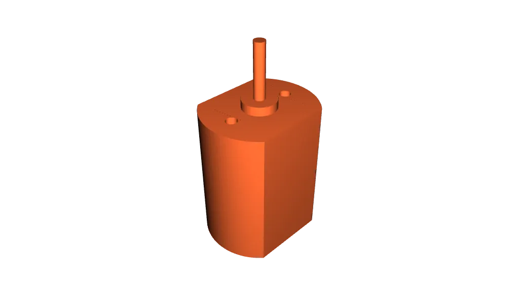 DC 130 motor model with screw holes by Orange12 | Download free STL ...