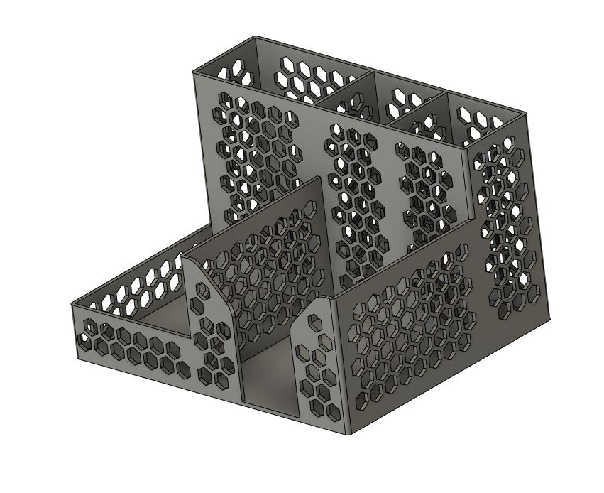 Desk organizer-pen holder by DGA | Download free STL model | Printables.com