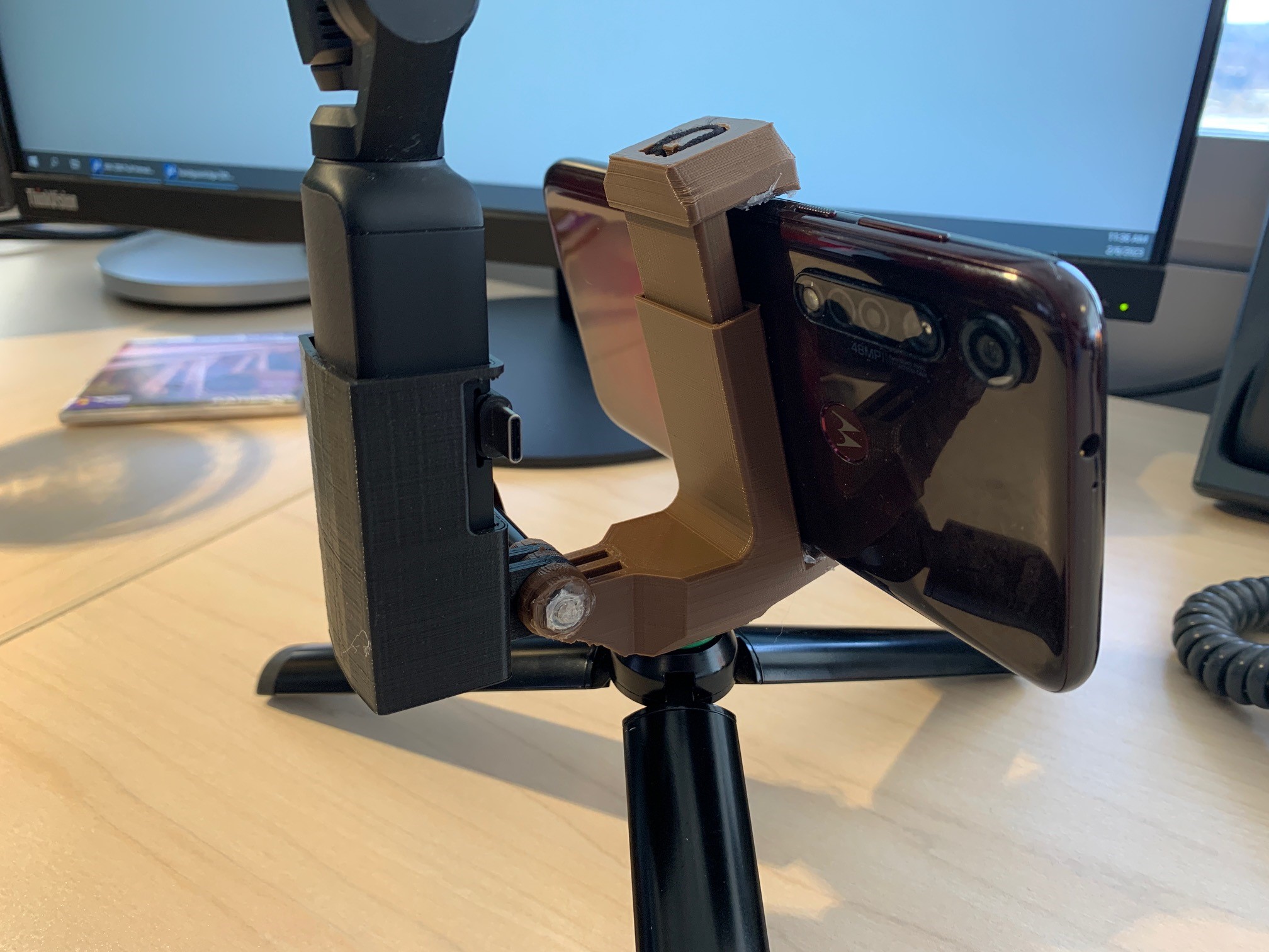 Camera and Phone mount by Justin Spanier | Download free STL model ...