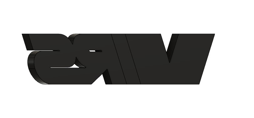 VRS LED logo by Jakub Dvořák | Download free STL model | Printables.com