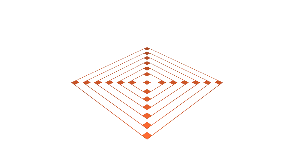 Concentric Bed Levelling Pattern by chiz | Download free STL model ...