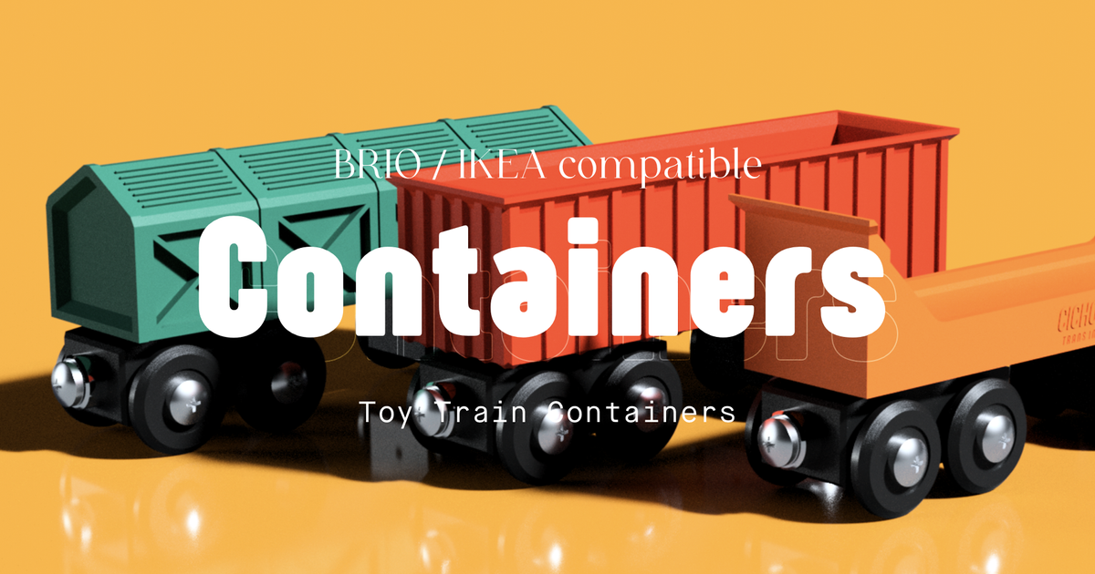 Toy Train IKEA / Brio compatible containers by Karol Cichoń | Download ...