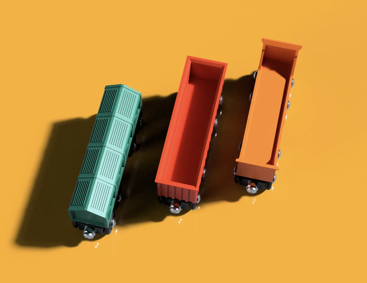 Toy Train IKEA / Brio compatible containers by Karol Cichoń | Download ...
