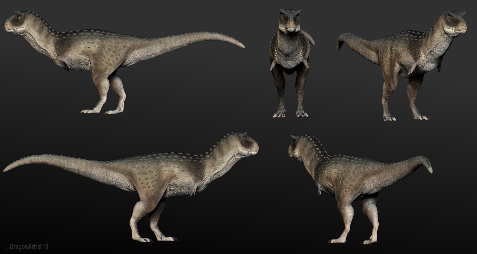 Carnotaurus Figurine by DragonArtist15 | Download free STL model ...