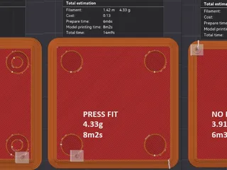 Optimized Gridfinity 1U Base for Vase Mode by SelfReplicate | Download ...