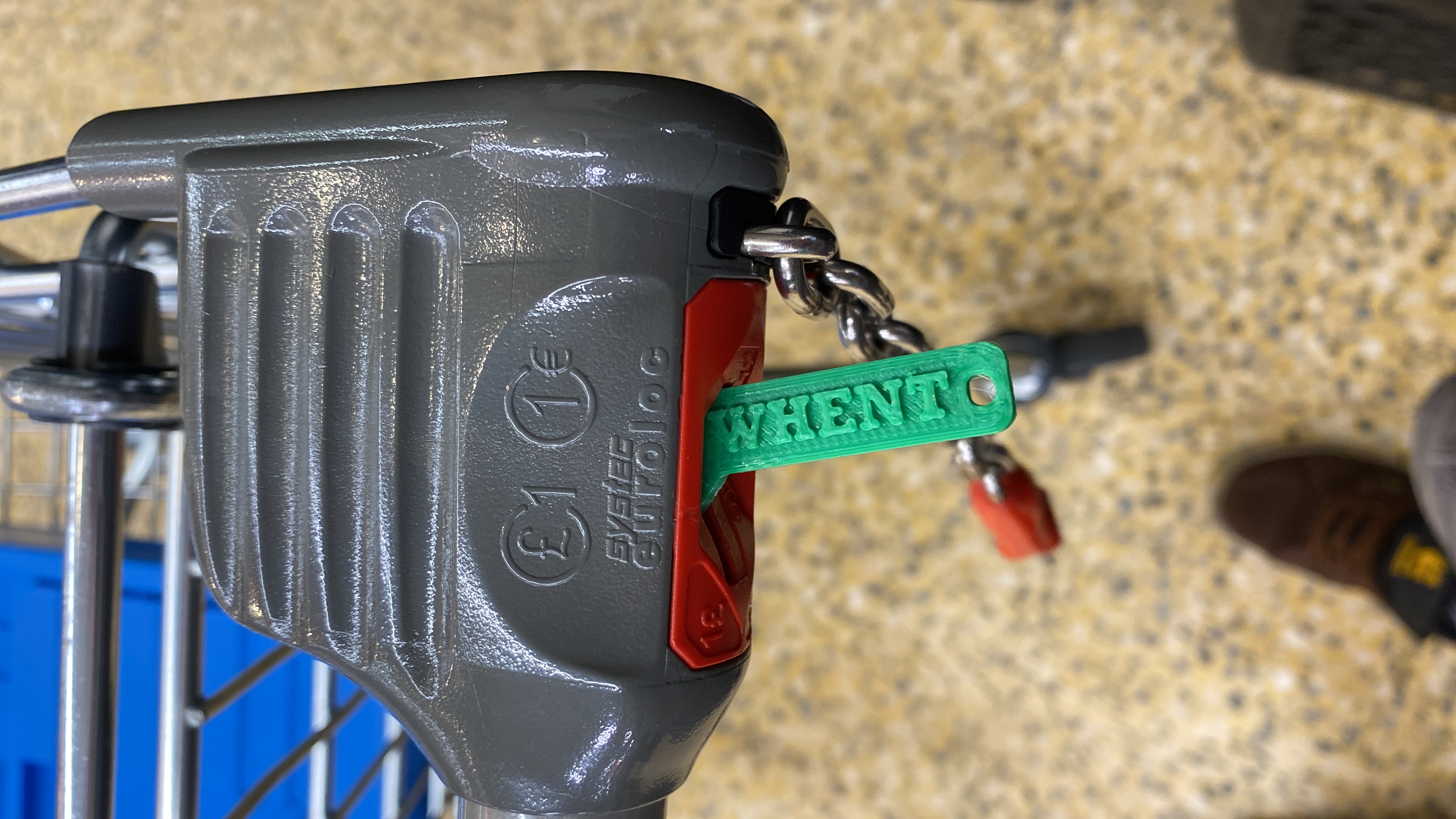 UK £ trolley key by ADHDLizz | Download free STL model | Printables.com